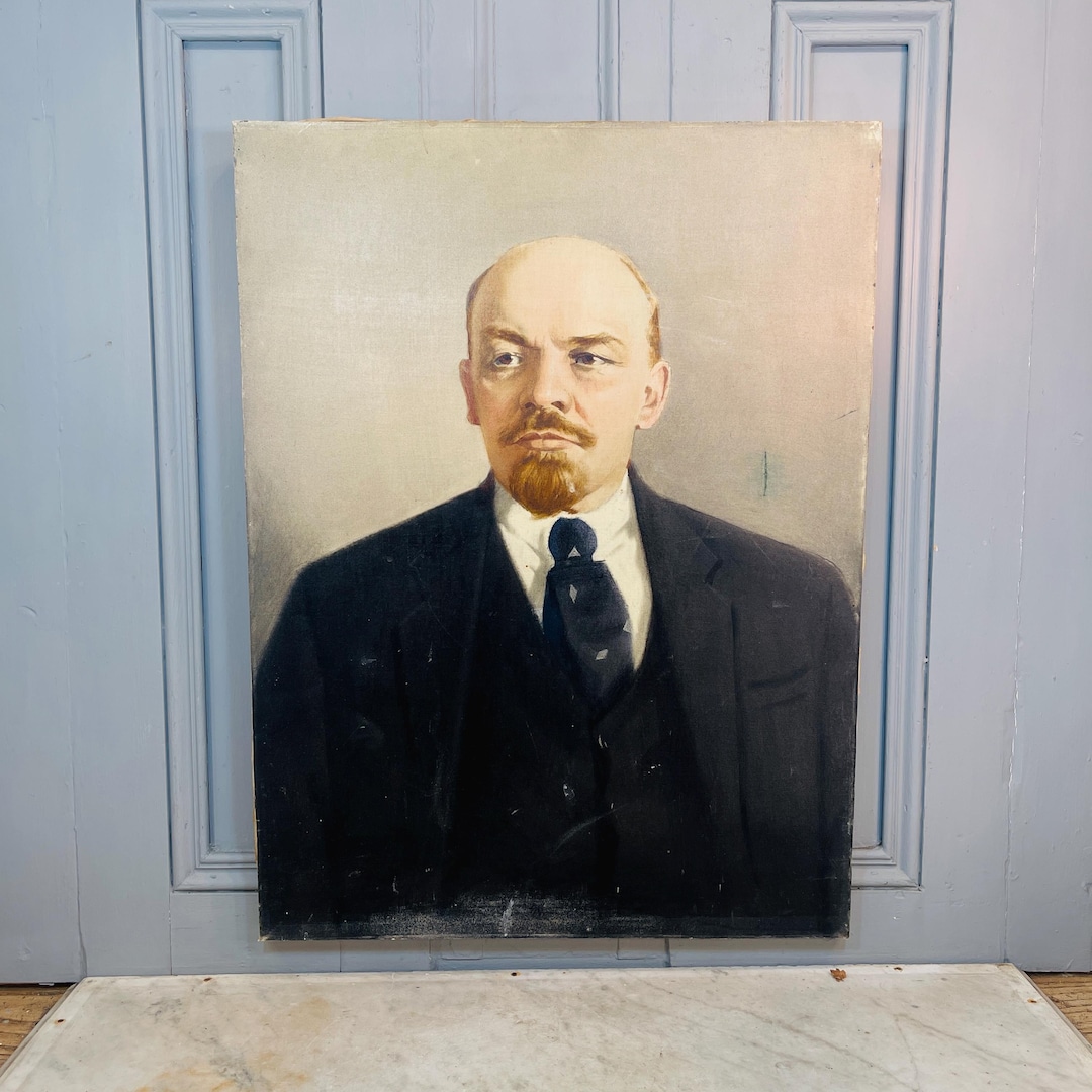 Large Vintage Portrait Print of Lenin Dated 1973 - Etsy