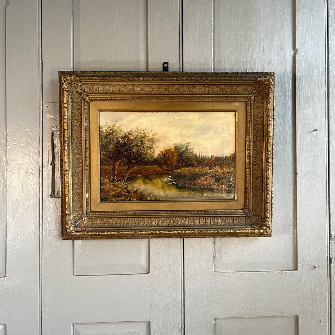 Antique River Landscape Oil Painting of the Teme Signed HC Copson - Etsy