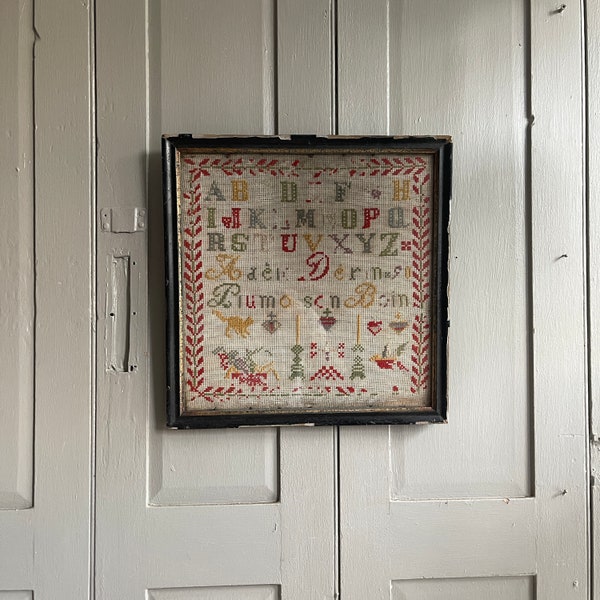 Antique Sampler - Etsy