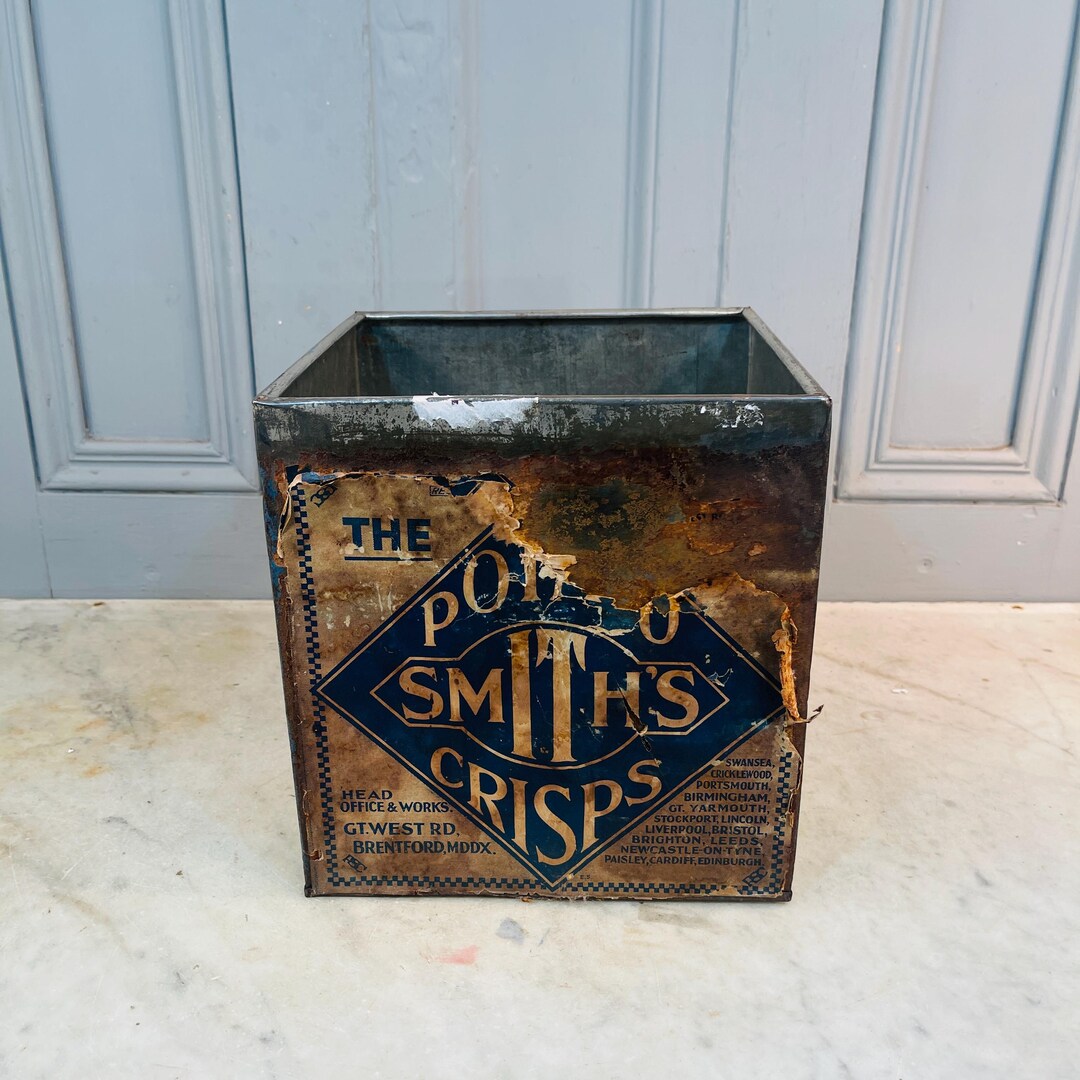 Antique Vintage Smiths Crisps Tin Shelf Decor - Etsy UK