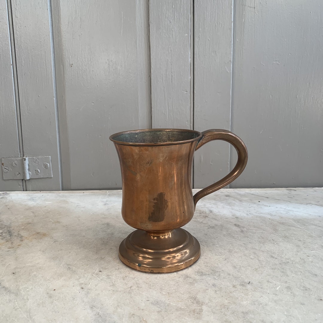 Antique Early Victorian Copper Tankard Initials NB - Etsy UK