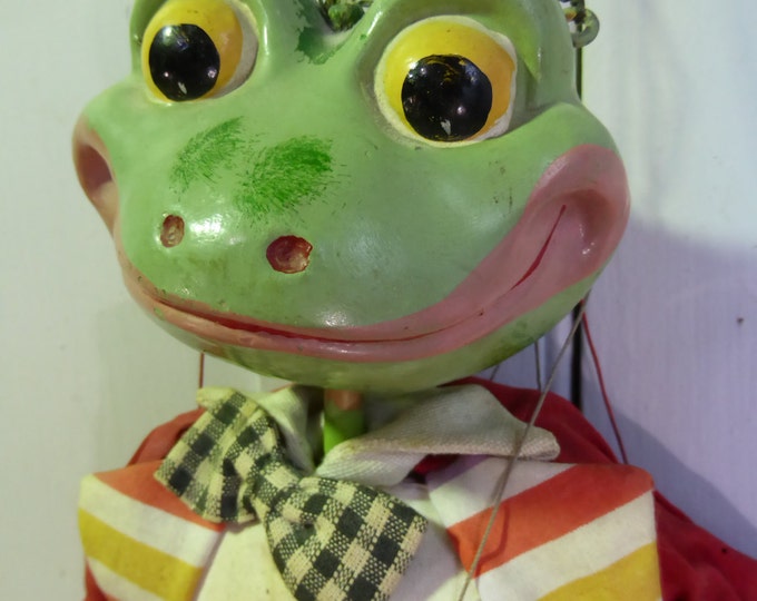 Vintage Pelham Puppet Frog - Etsy