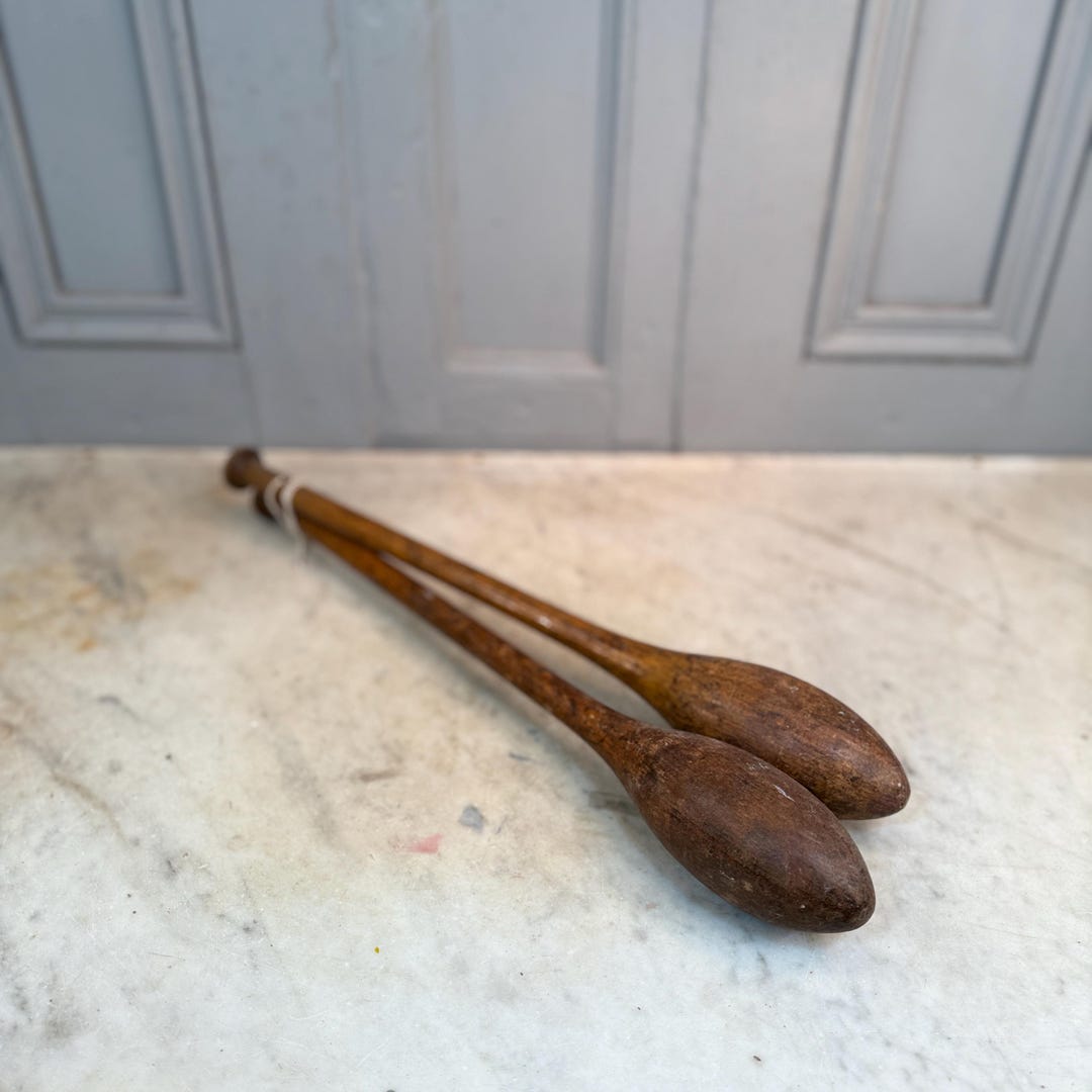 Pair Antique Vintage Turned Wood Exercise Batons (no 2) - Etsy