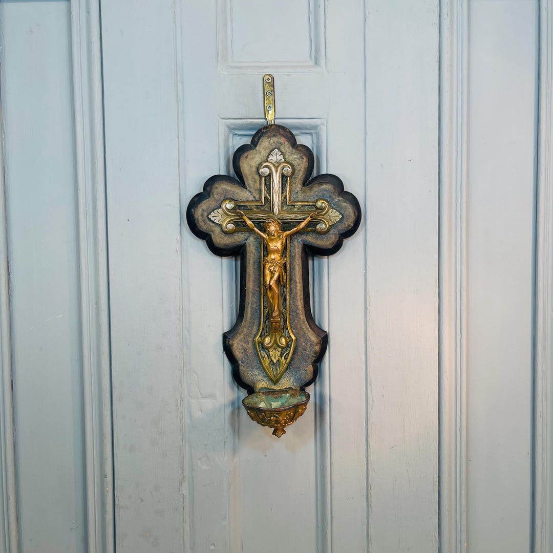 Antique French Gothic Crucifix - Etsy