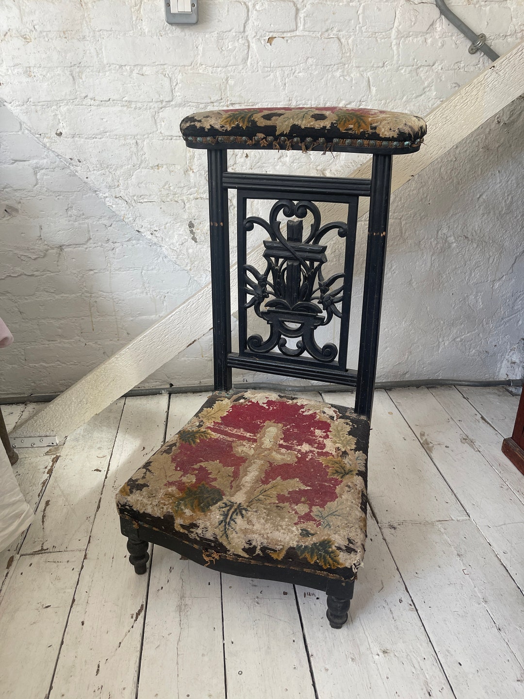 Antique French Prayer Chair, Prie–dieu - Collection From London, UK ...