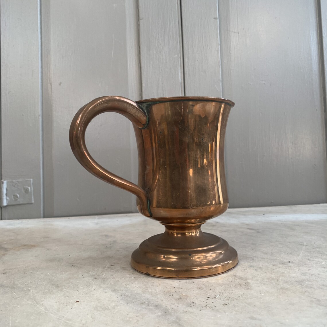 Antique Early Victorian Copper Tankard Initials NB - Etsy UK