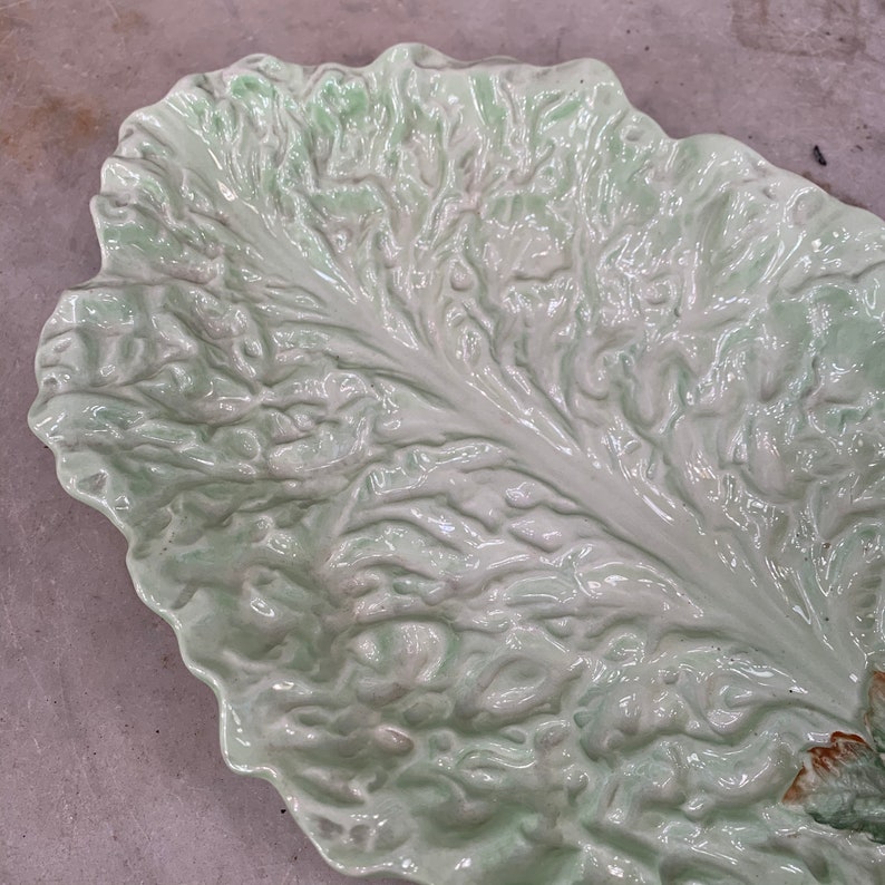 Antique Carlton Ware Green Ceramic Lettuce Leaf Dish Platter - Etsy ...