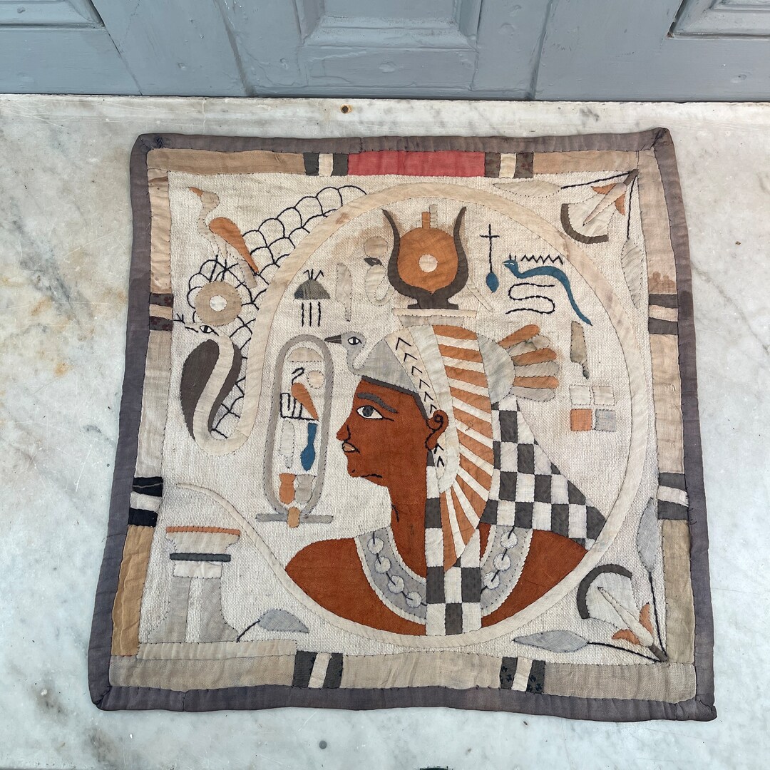 Antique Egyptian-esque Art Deco Period Textile Wall Hanging - Etsy