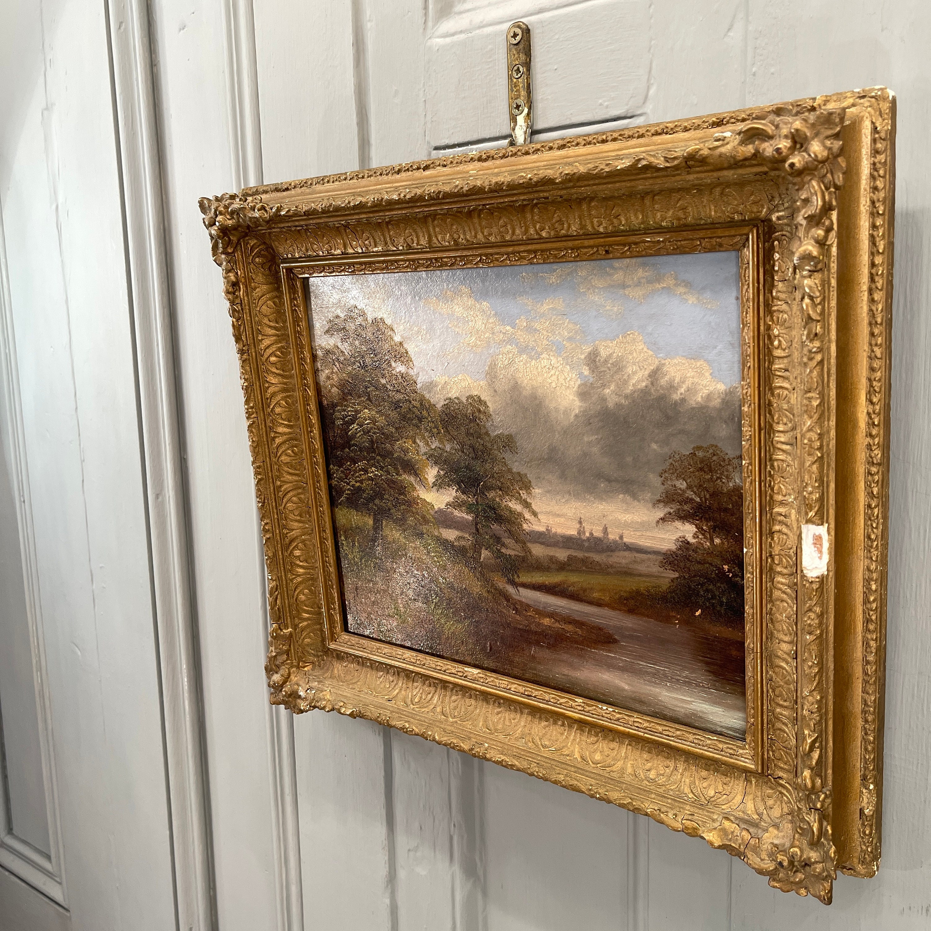 Antique Victorian River Landscape Oil Painting - Etsy