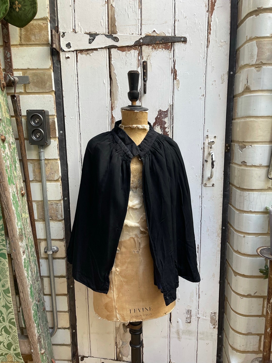 Antique Dutch Handmade Black Wool Short Shoulder Cape Size S UK 10 - Etsy