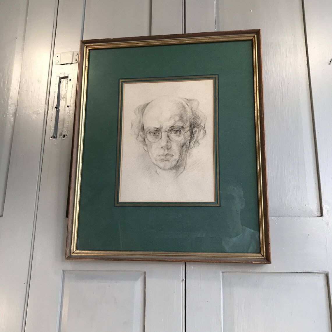 Original Vintage Pencil Drawing Self Portrait of Peter Wardle - Etsy