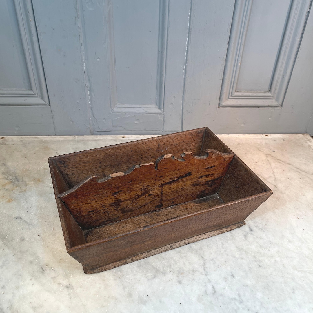 Antique Victorian Oak Cutlery Box or Tray - Etsy