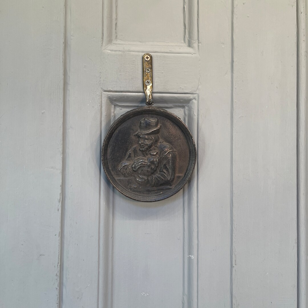 Antique Victorian Cast Iron 3D Relief Wall Plaque Possibly of Bill ...