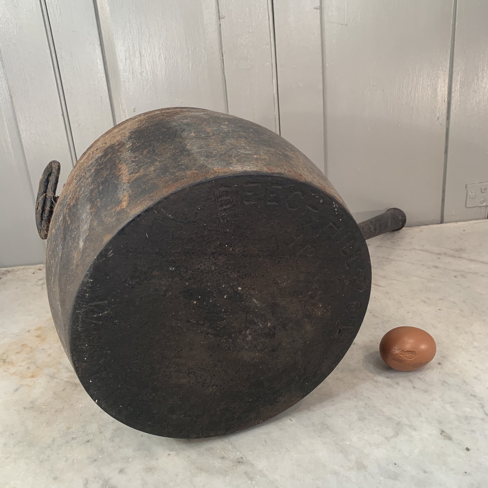 Antique large 2 gallon cast iron saucepan gypsy pot | Etsy