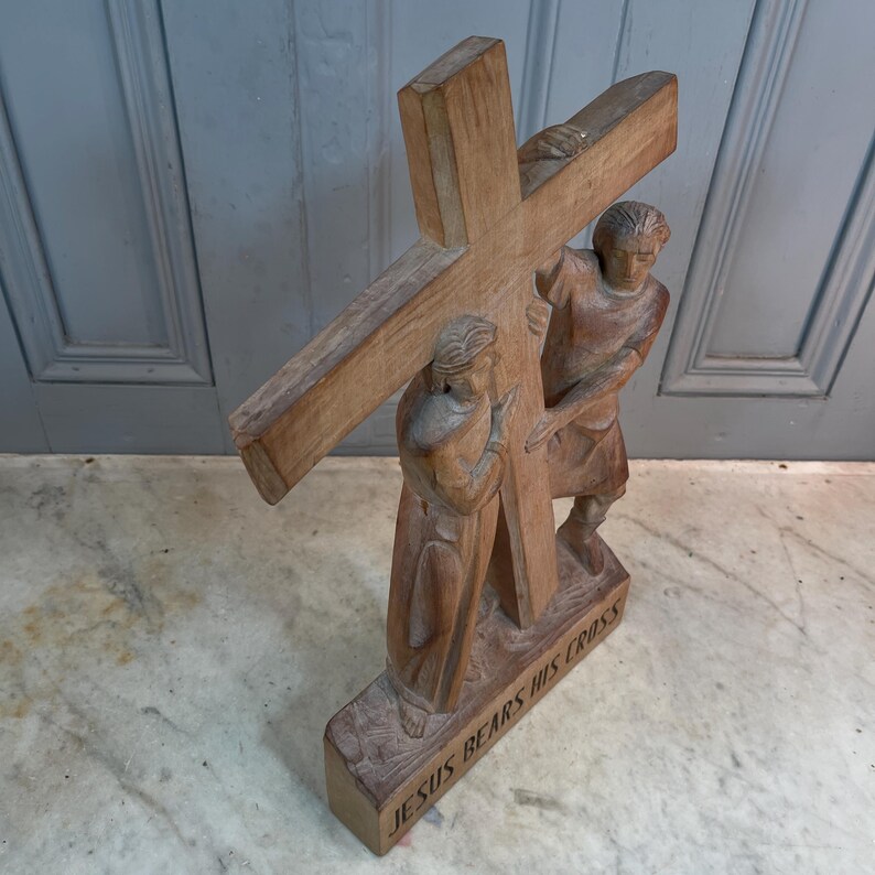 Antique Vintage Italian Carving of One of the Stations of the Cross ...