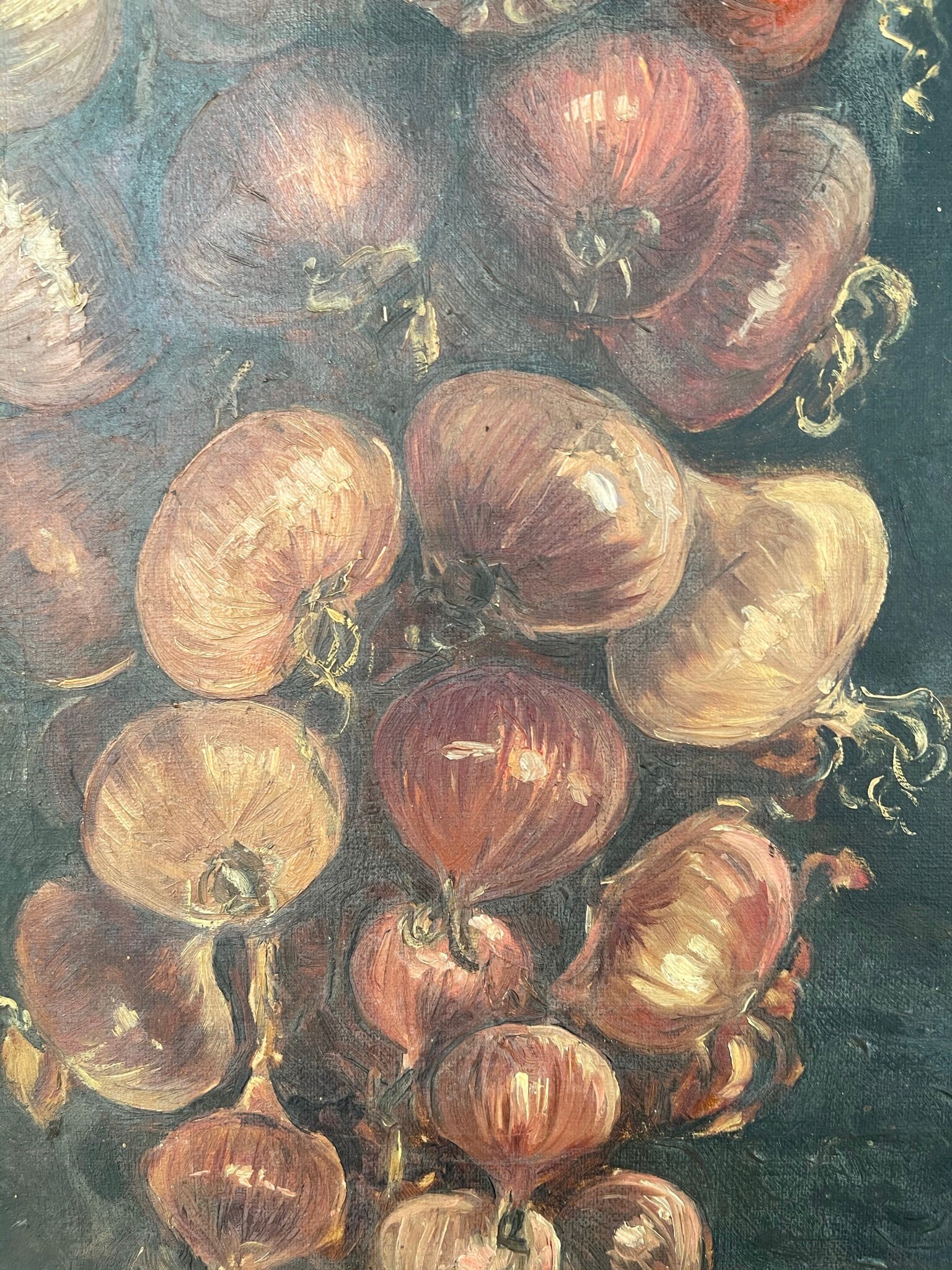 Antique/vintage French portrait of onion seller | Etsy