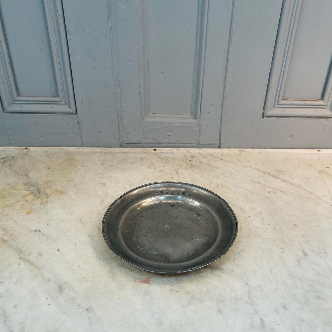 Antique English Pewter Plate With Assay Marks and Hallmarks - Etsy