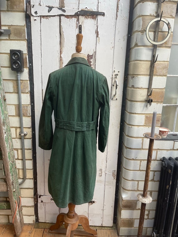 Antique British WW2 green cotton military work chores… - Gem