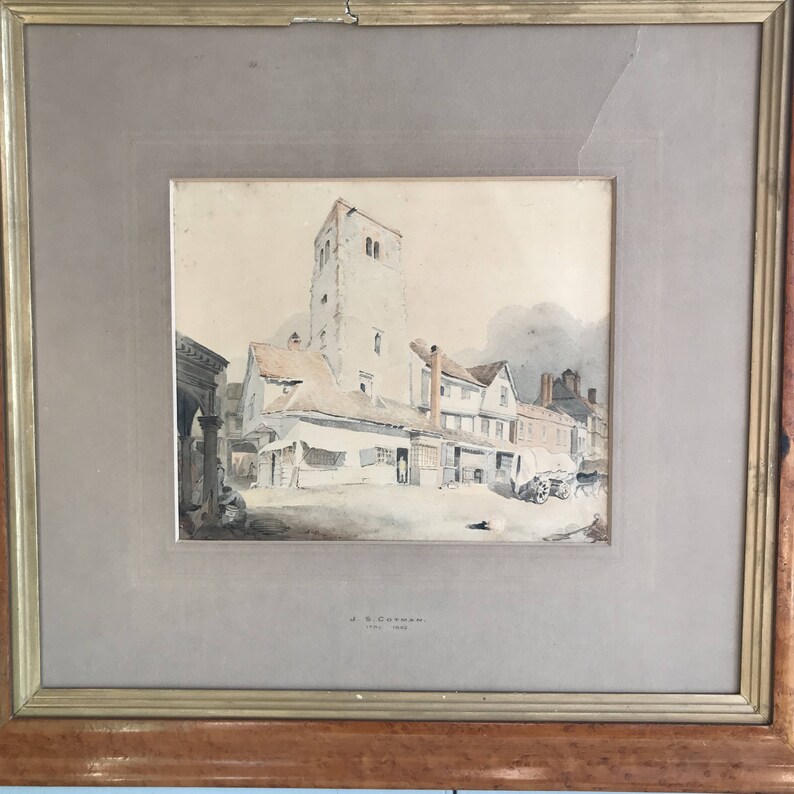 Antique Watercolour Painting by JS Cotman - Etsy UK