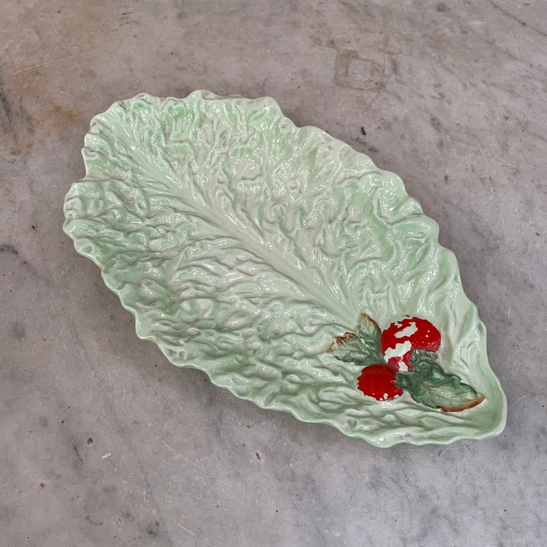 Antique Carlton Ware Green Ceramic Lettuce Leaf Dish Platter - Etsy