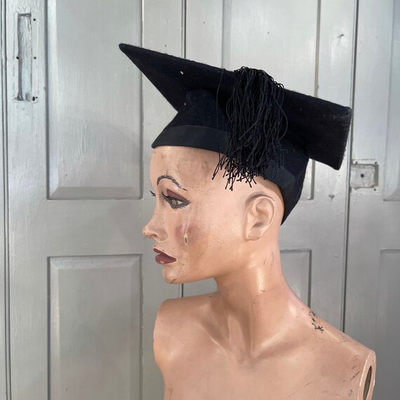 Antique vintage University mortar board hat by Ede & … - Gem
