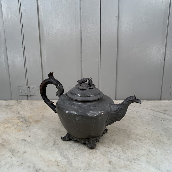Pewter Teapot - Etsy