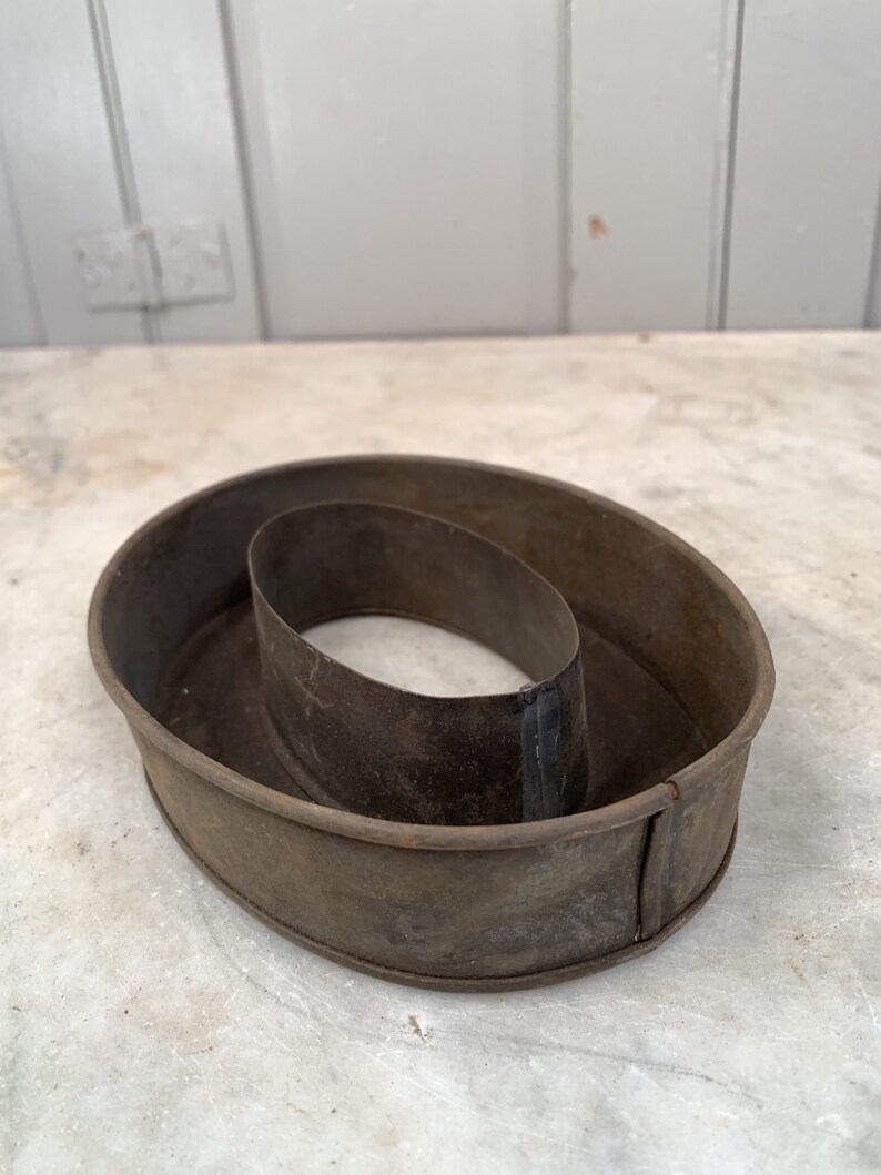 Antique Edwardian Toleware Metal Tin Pudding Ring Mould - Etsy UK