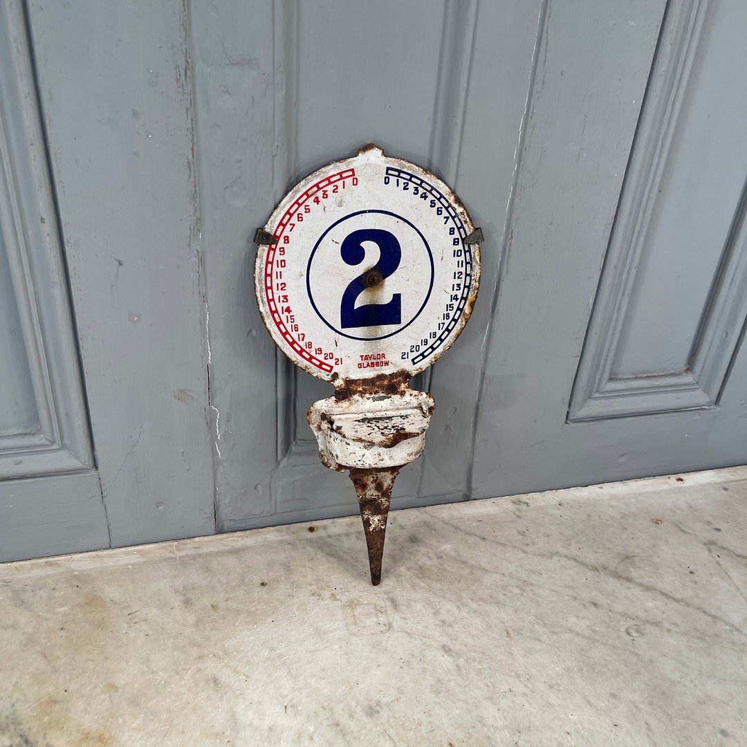 Antique Enamel Crown Green Bowls Scorer Number 2 by Taylor, Glasgow - Etsy