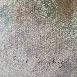 Vintage Pastel Portrait of Dogs Signed Rita Busby | Etsy