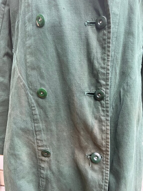 Antique British WW2 green cotton military work chores… - Gem