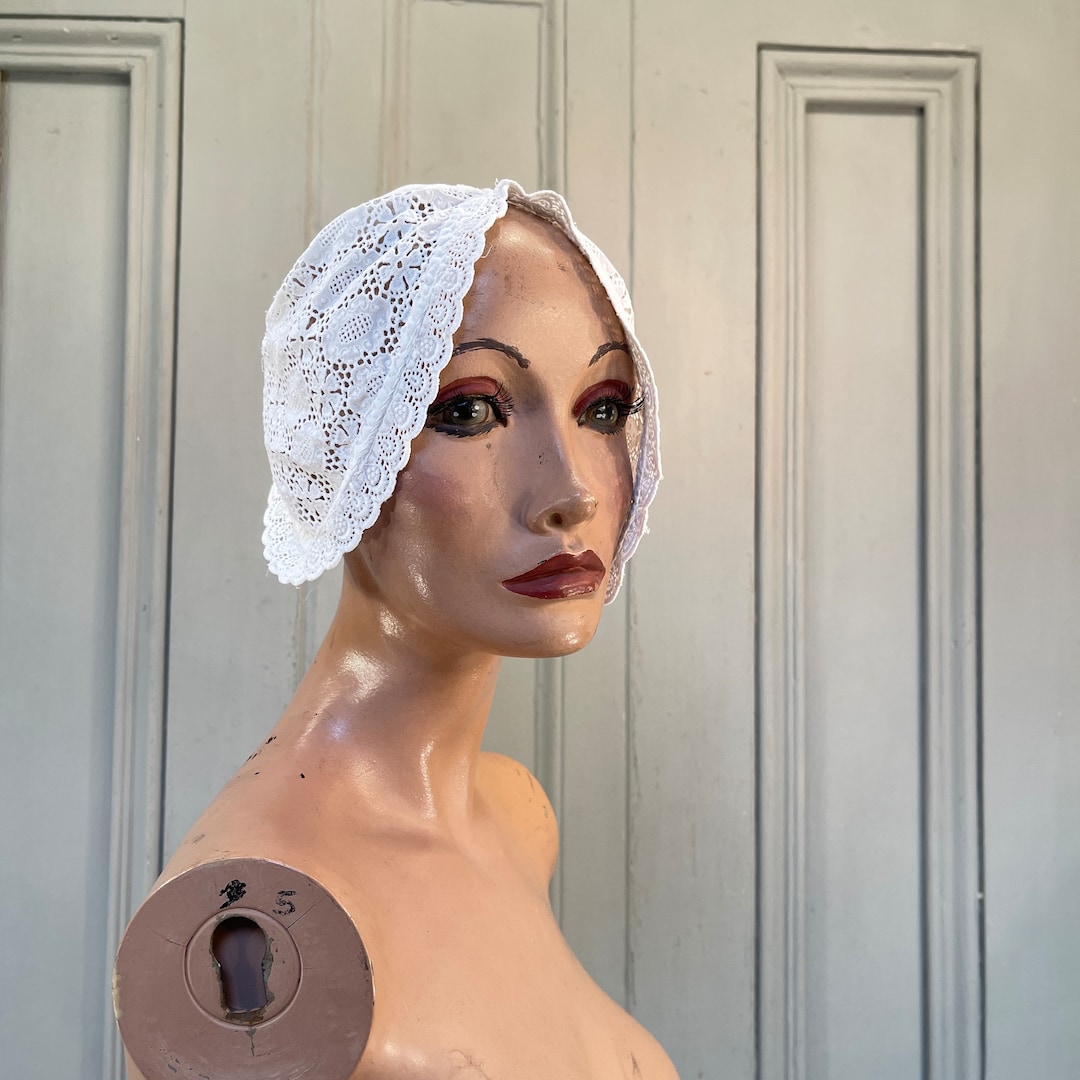 Antique Dutch Handmade White Cotton Lace Bonnet Hat Size S/M no 3 - Etsy UK