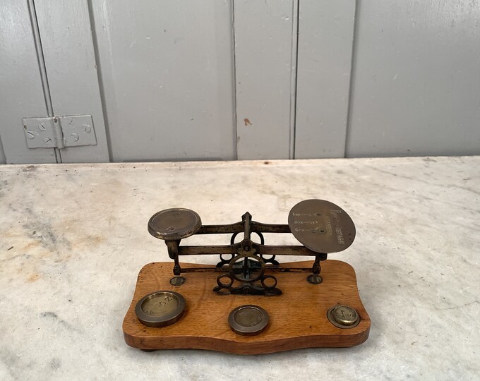 Antique Brass Postal Scales - Etsy UK
