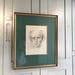 Original Vintage Pencil Drawing Self Portrait of Peter Wardle - Etsy