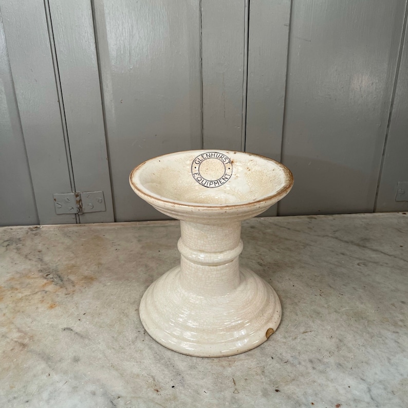 Antique White Ceramic Shop Display Ham Stand by Glenhurst | Etsy