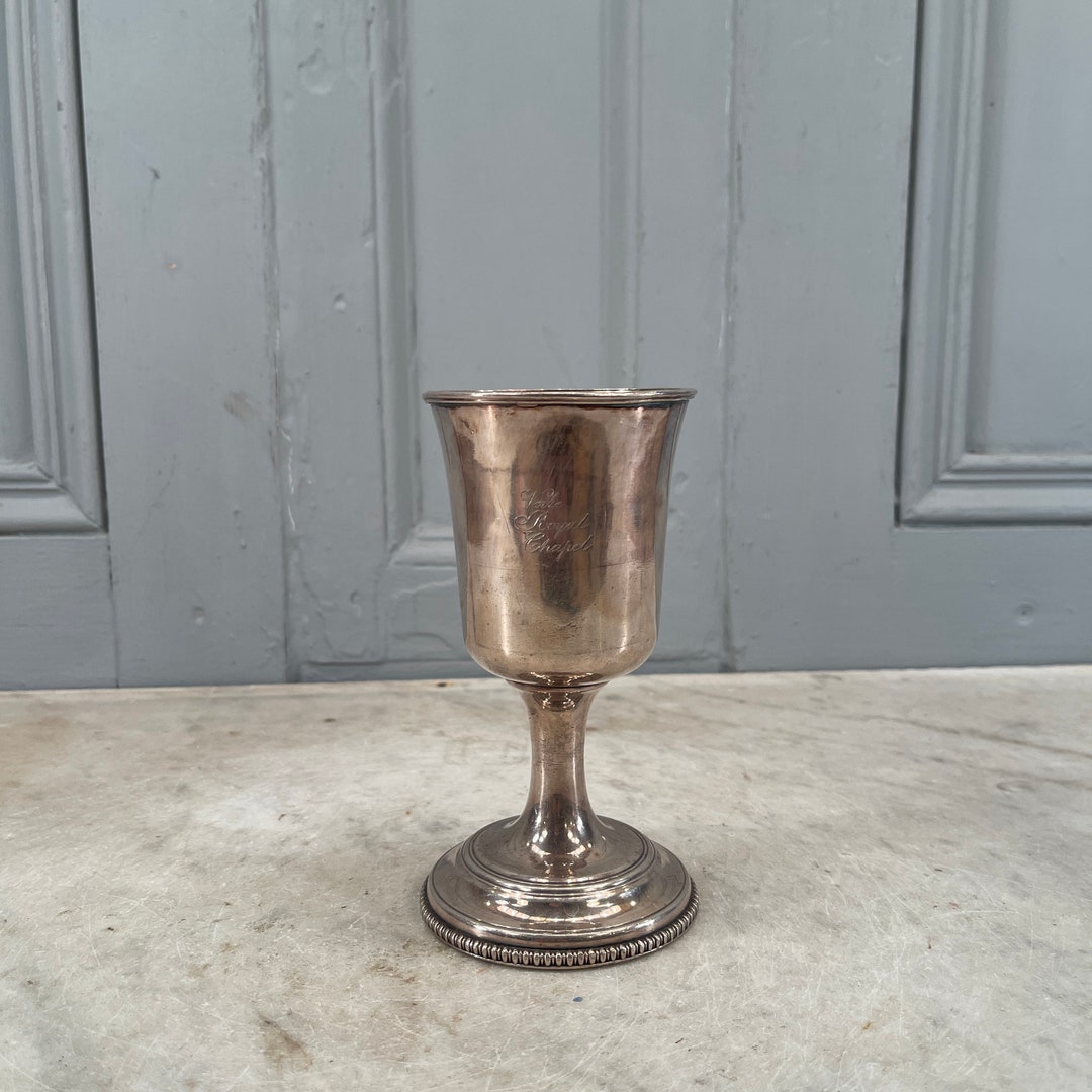 Antique Silver Plated Church Chalice Engraved Vale Royal Chapel - Etsy