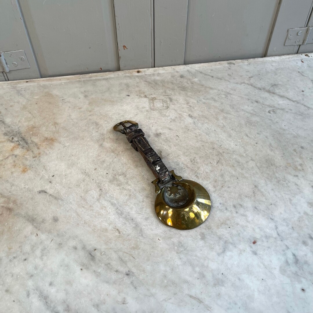 Antique Victorian Shire Horse Brass on Leather Strap - Etsy