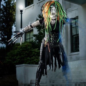 Cyberpunk Cyber Goth Tubular Crin Dread Falls Cyberlox - Etsy