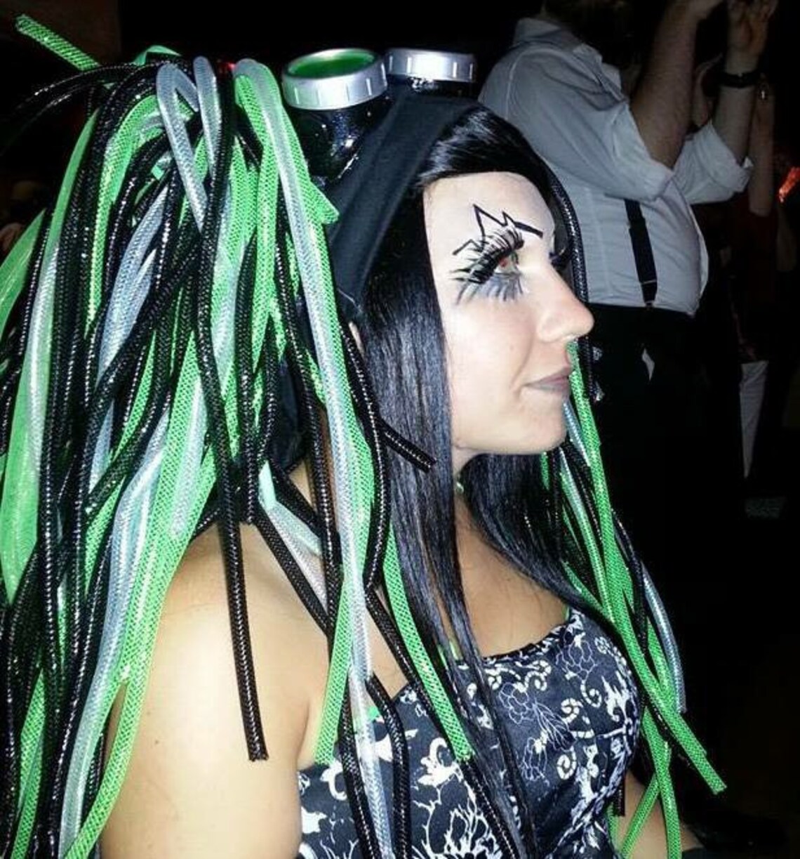 Cyberpunk Cyber Goth Tubular Crin Dread Falls Cyberlox - Etsy