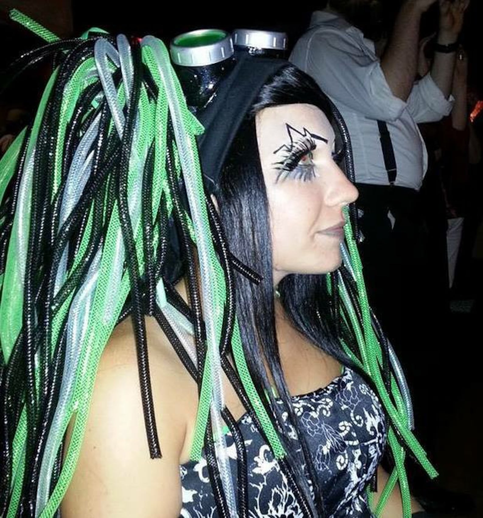 Cyberpunk Cyber Goth Tubular Crin Dread Falls Cyberlox - Etsy