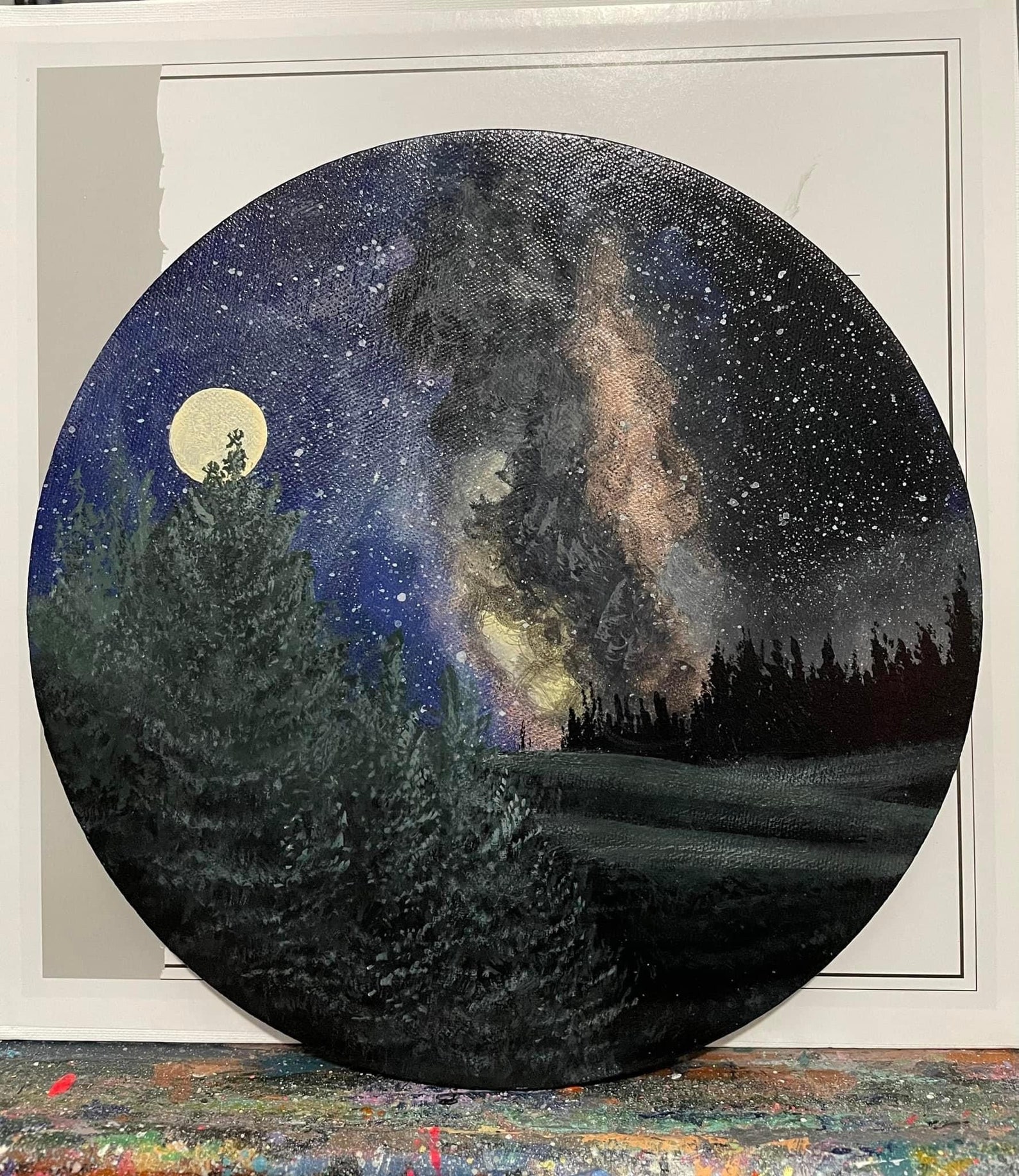 Milky Way Original Artwork Painting - Etsy