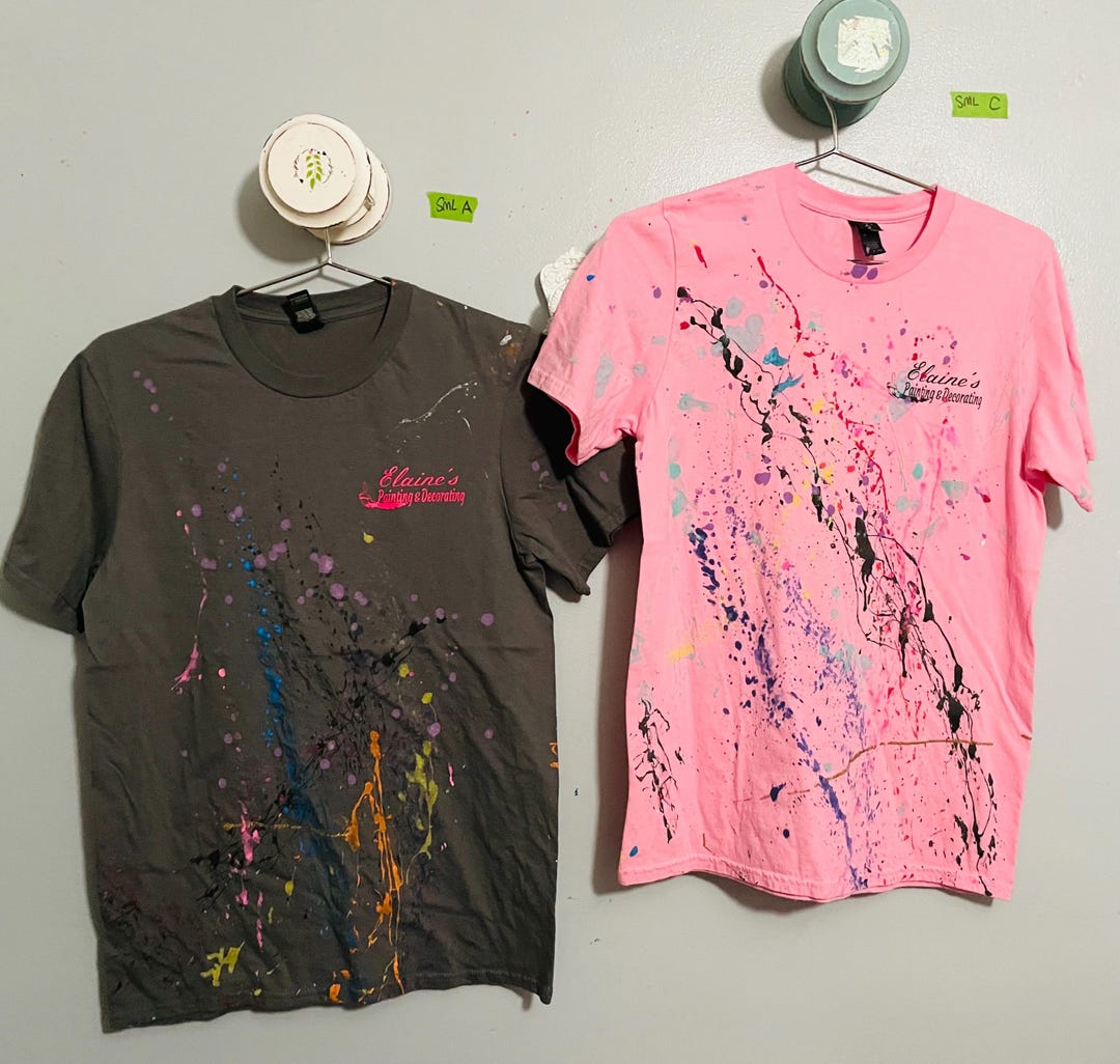 Unisex Splattered Paint T Shirts - Etsy