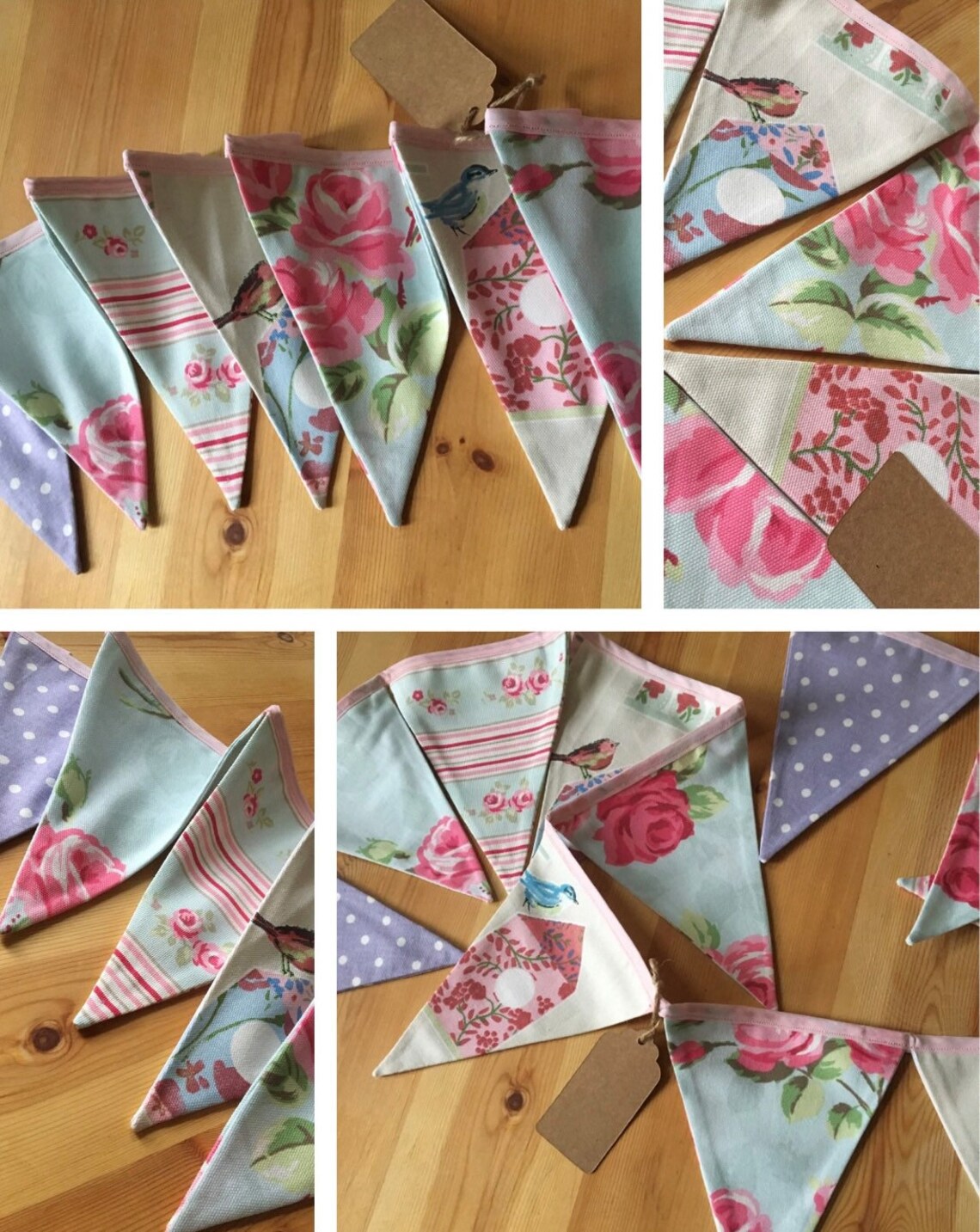 Floral and Mixed Pattern Bunting. - Etsy