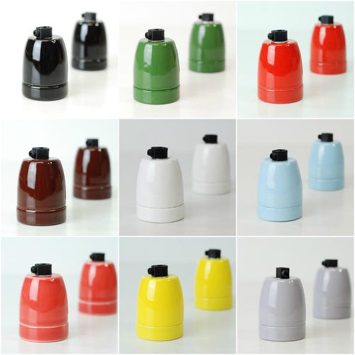 Porcelain Light Socket Ceramic Socket Pendant Lamp Parts - Etsy