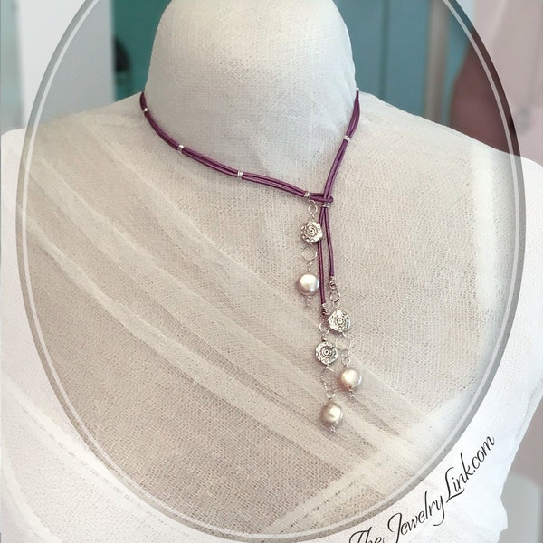 Leather Lariat - Etsy