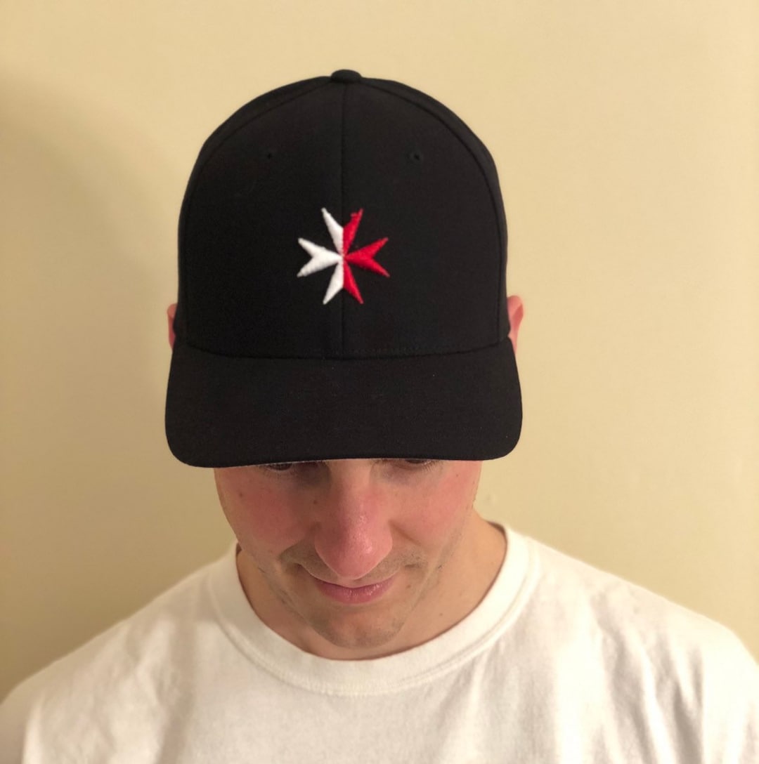 Maltese Cross Flex Fitted Baseball Caps - Etsy