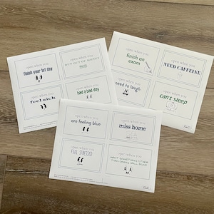 Open When Envelope Labels Dorm Card Labels Open When - Etsy