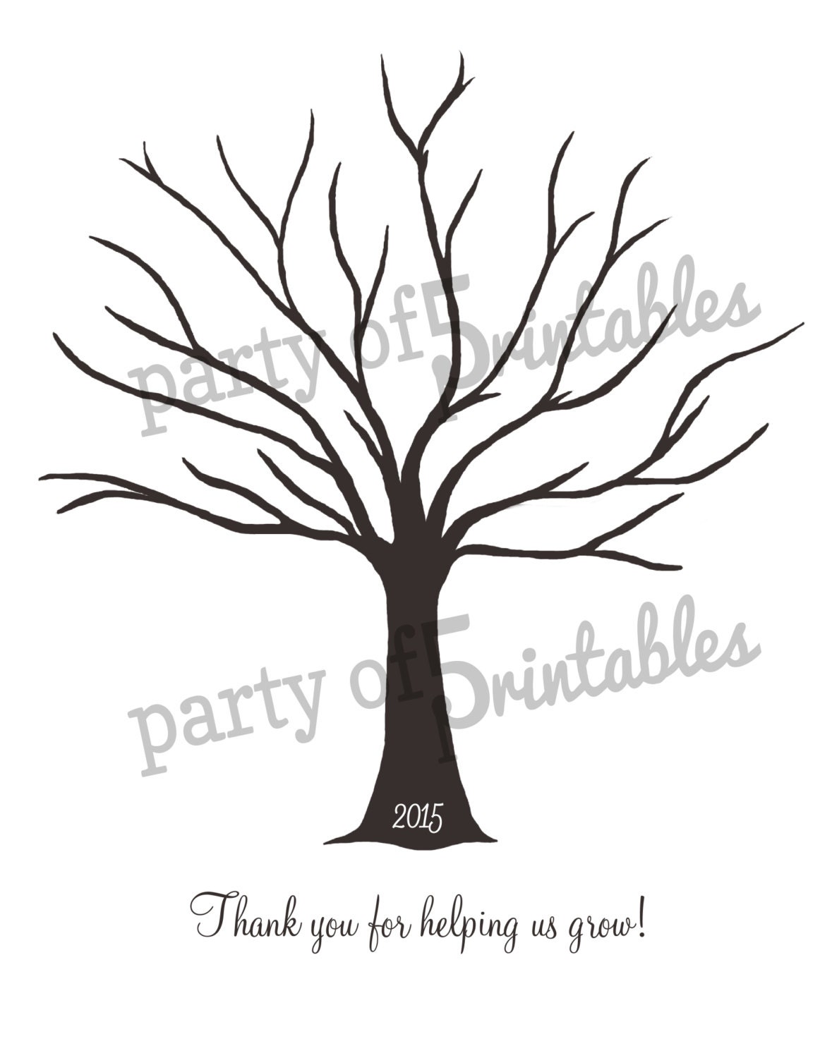 Gift for Teacher Teacher Fingerprint Tree Last Minute - Etsy UK