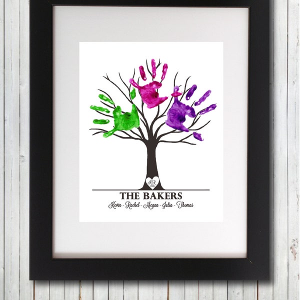 Family Handprint Art - Etsy