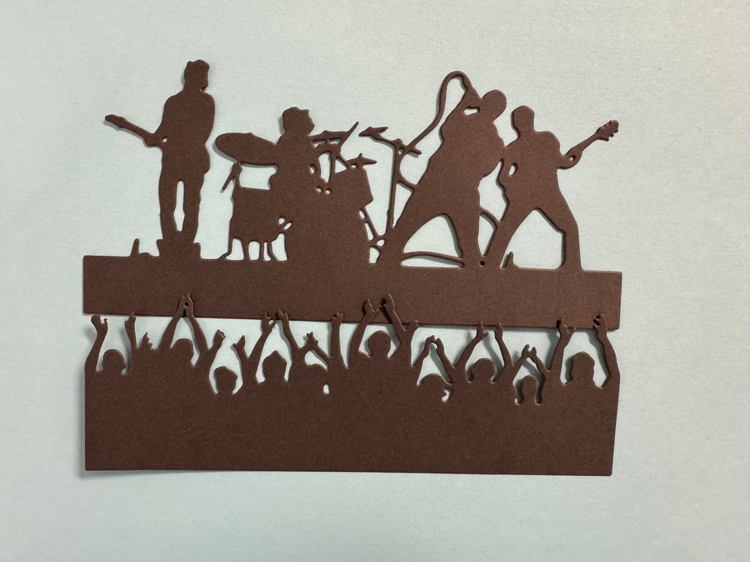 Concert Band Silhouette Die Cut - Etsy