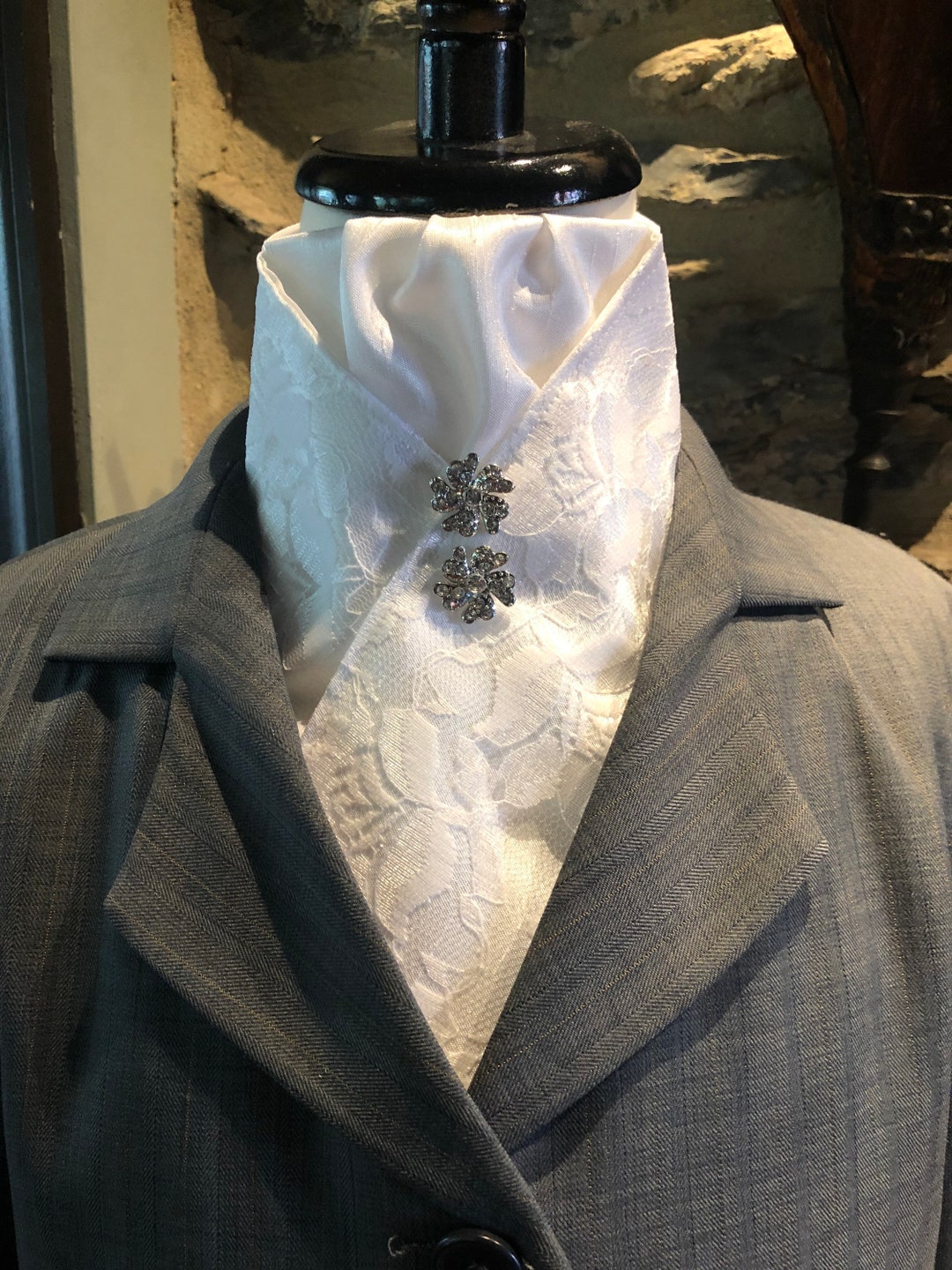 Lace Tie With Shantung "knot" - Etsy